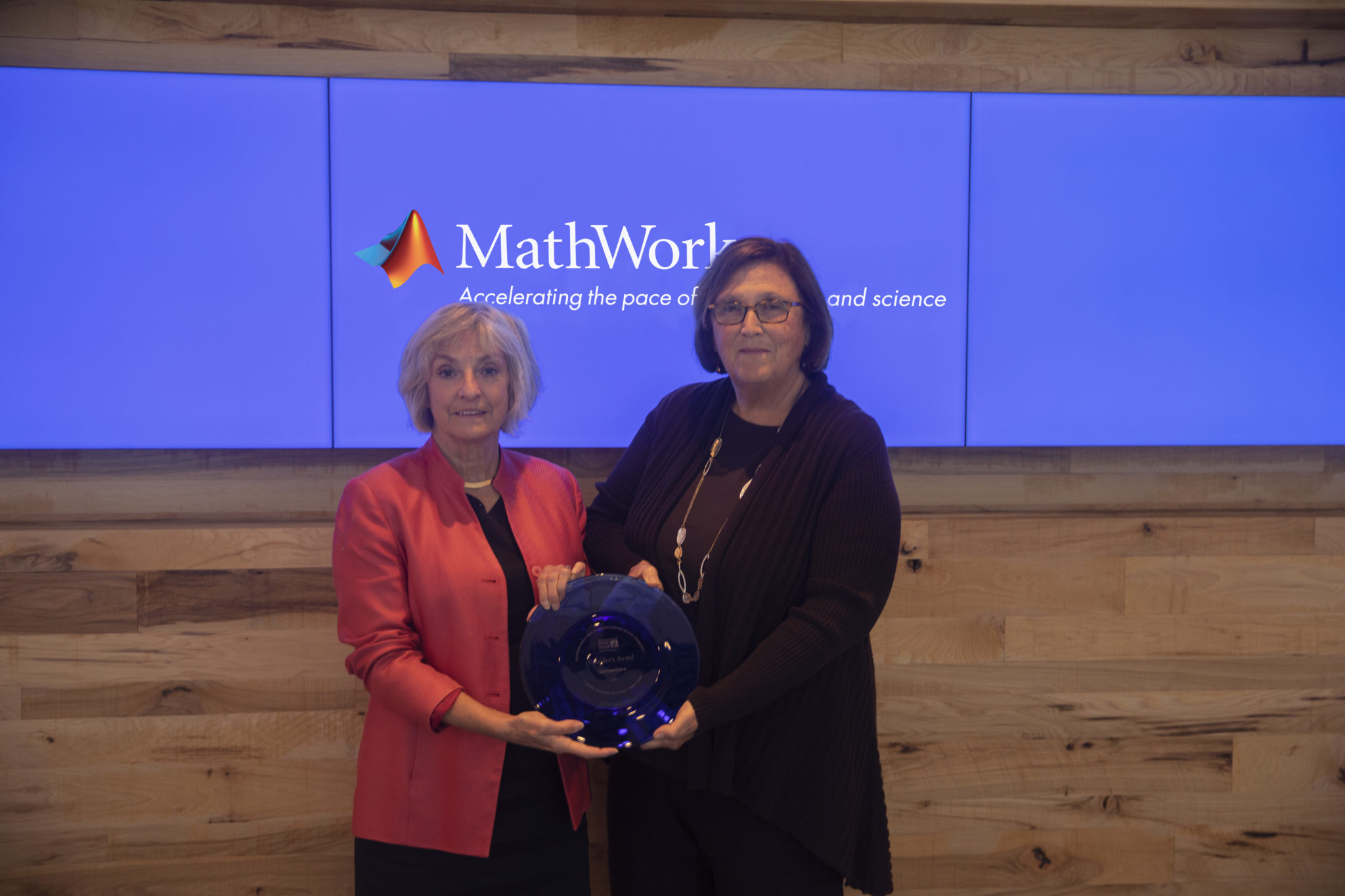 The Greater Boston Food Bank presents MathWorks with Founder’s Award